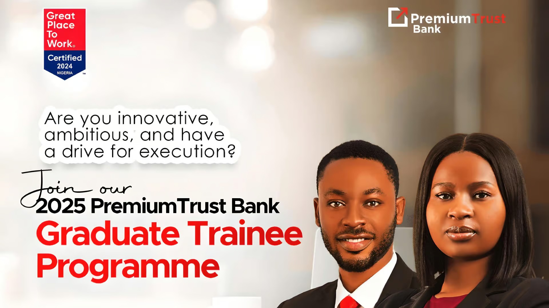 PremiumTrust Bank Opens Applications for 2025 Graduate Trainee Program: A Gateway to a Bright ...