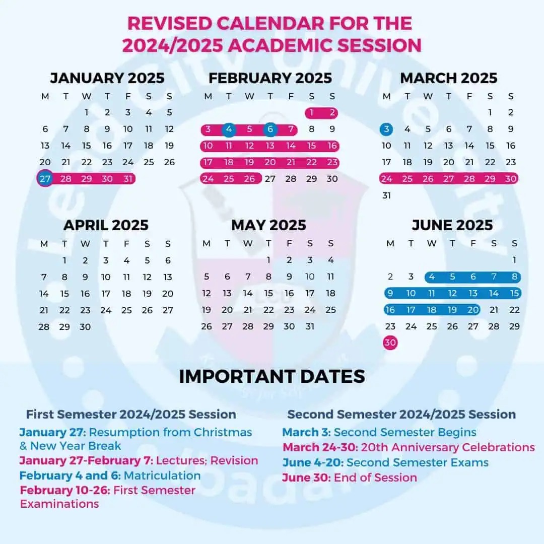 Lead City University Announces Revised Academic Calendar for 2024/2025 Session - Examkits