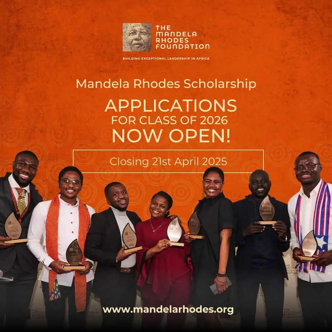 Applications Open for 2025 Mandela Rhodes Scholarship: Empowering ...
