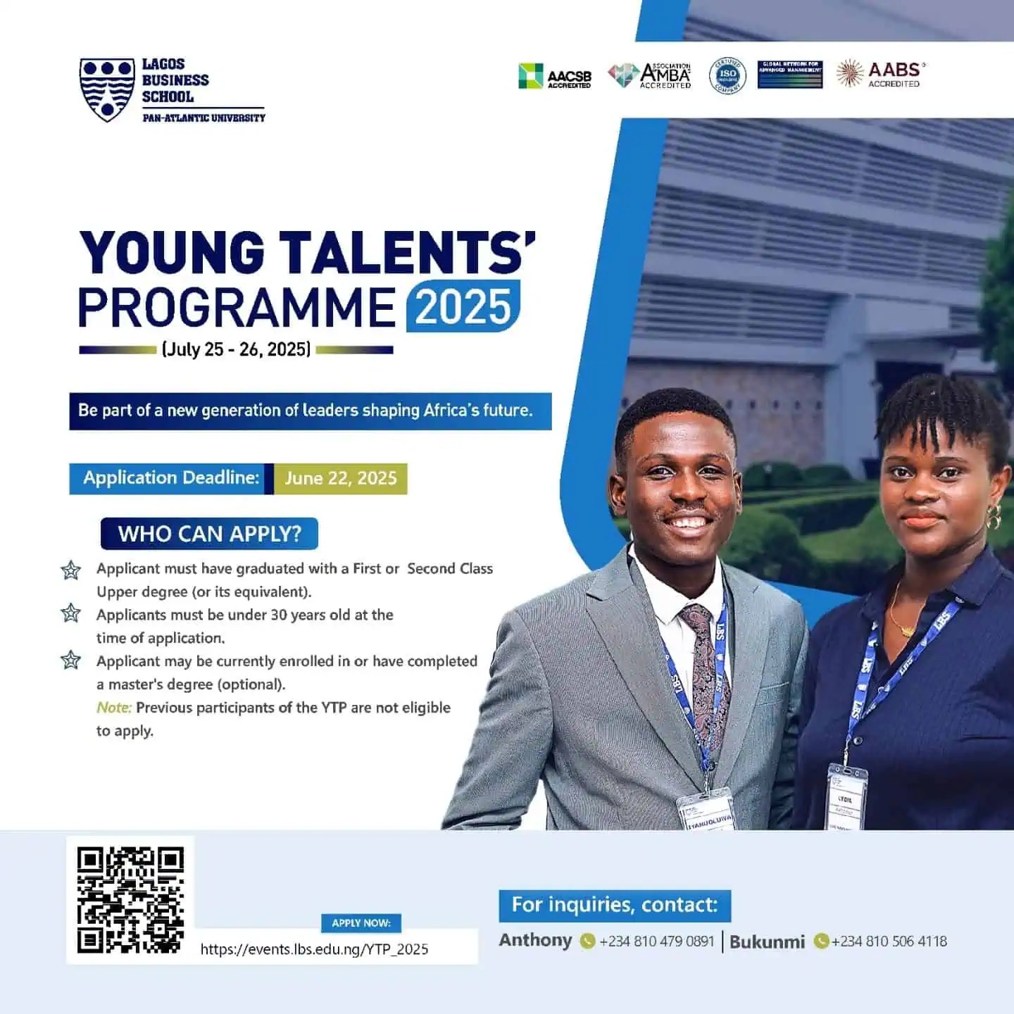 Lagos Business School Opens 2025 Young Talents Programme: A Launchpad for Nigeria’s Future ...
