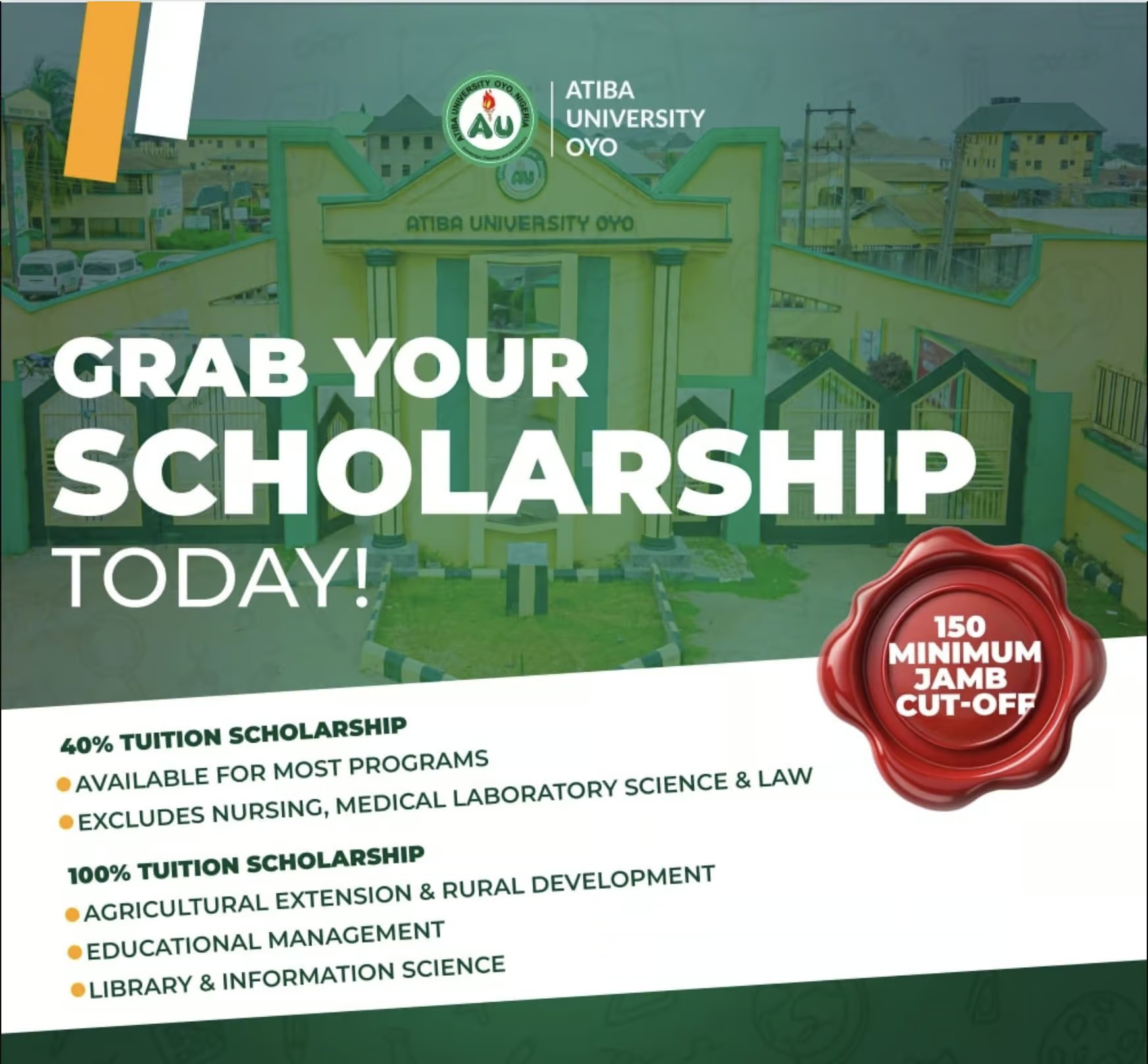 Atiba University Announces 2025/2026 Scholarship Opportunities — How to ...