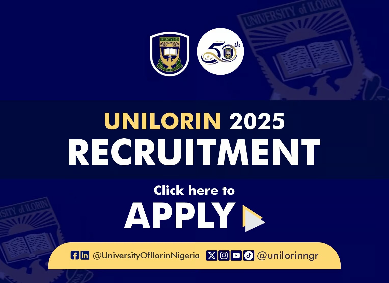 UNILORIN Recruitment 2025: Apply Now for Academic and Non-Teaching Job ...